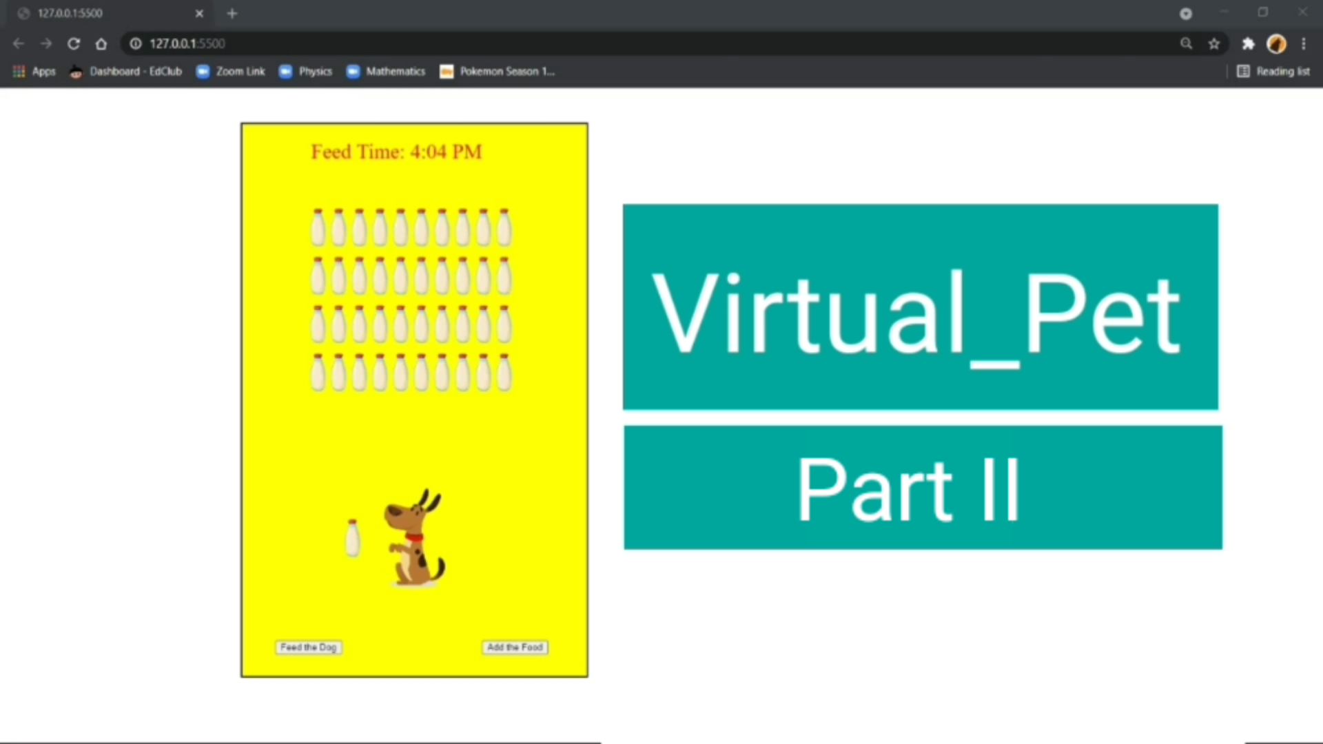 Virtual Pet (Part 2)