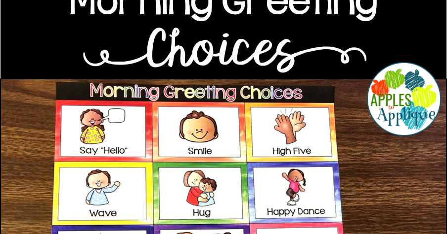 Apples to Applique: Morning Greeting Choices