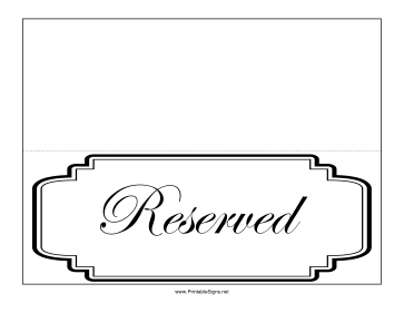Reservation Signs Template - Collage Template