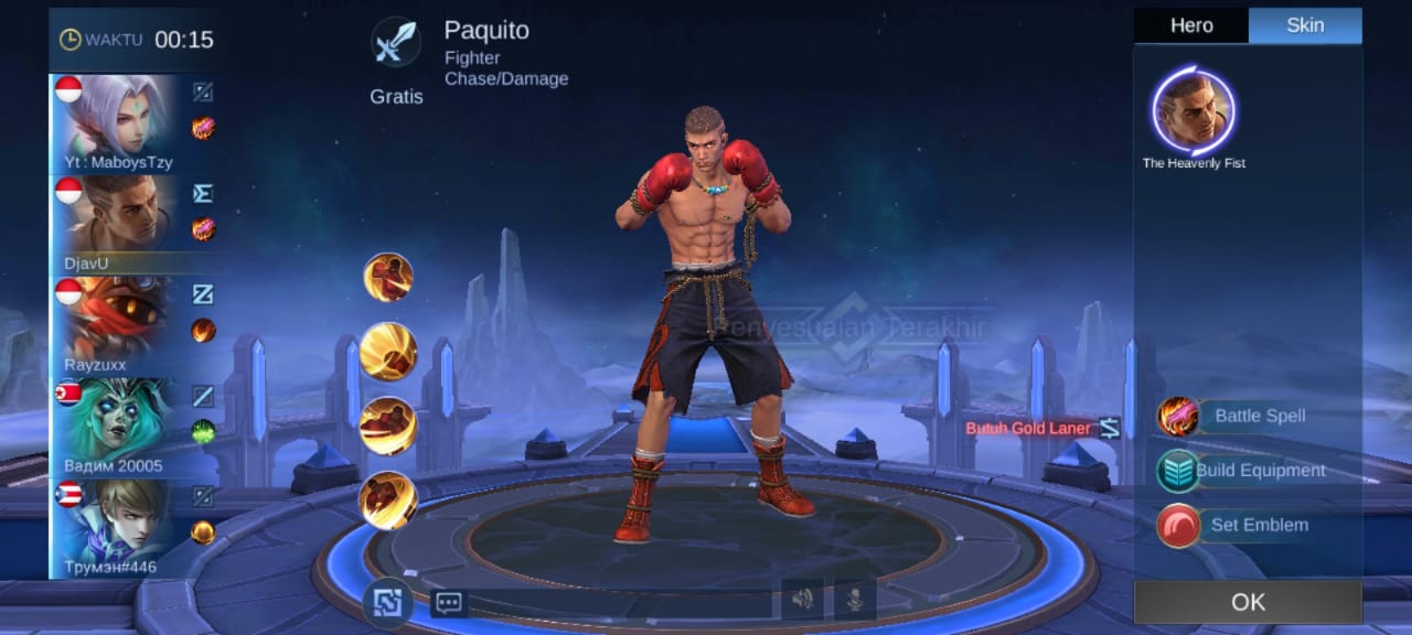 Penjelasan hero baru Paquito Mobile Legends (ML) - MOBAIND