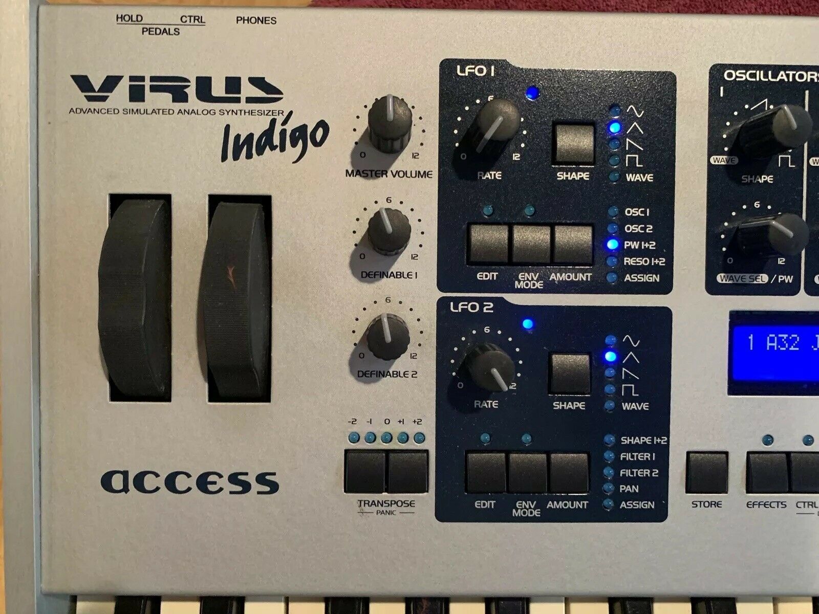 MATRIXSYNTH: Access Virus Indigo Virtual Analog Synthesizer SN G10001622