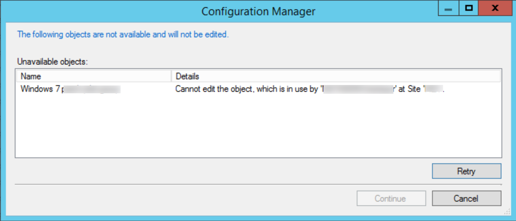Henk's blog: Cannot edit the object, which is in use by User at Site XYZ