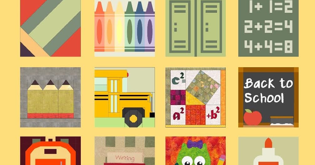 Linda B Creative: Back to School-Quilt Block Mania