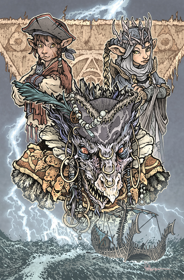 David Petersen's Blog: Dark Crystal Age of Resistance cover: Mayrin process