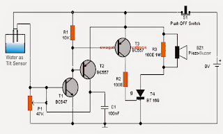 Simplest Tilt Sensor Switch Circuit | Circuit Diagram Centre