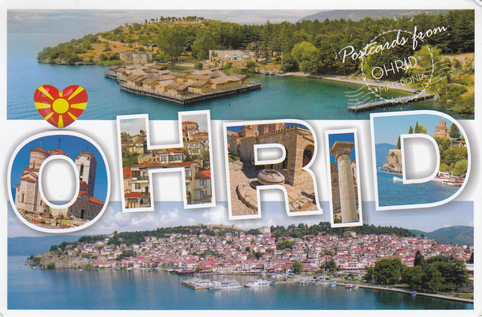 My postcard and stamp week: Macedonia: Ohrid Region