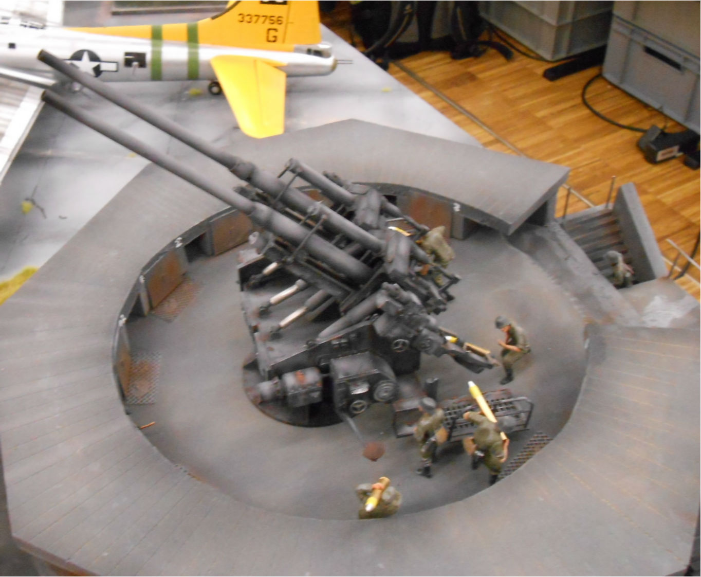 Le canon de 12,8-cm (ou 128) Flak 40.