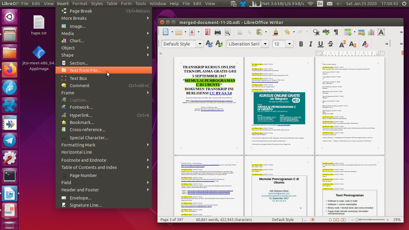 Merge Multiple ODT Documents With LibreOffice 2 Insert Method Merge Multiple ODT Documents With LibreOffice 2 Insert Method