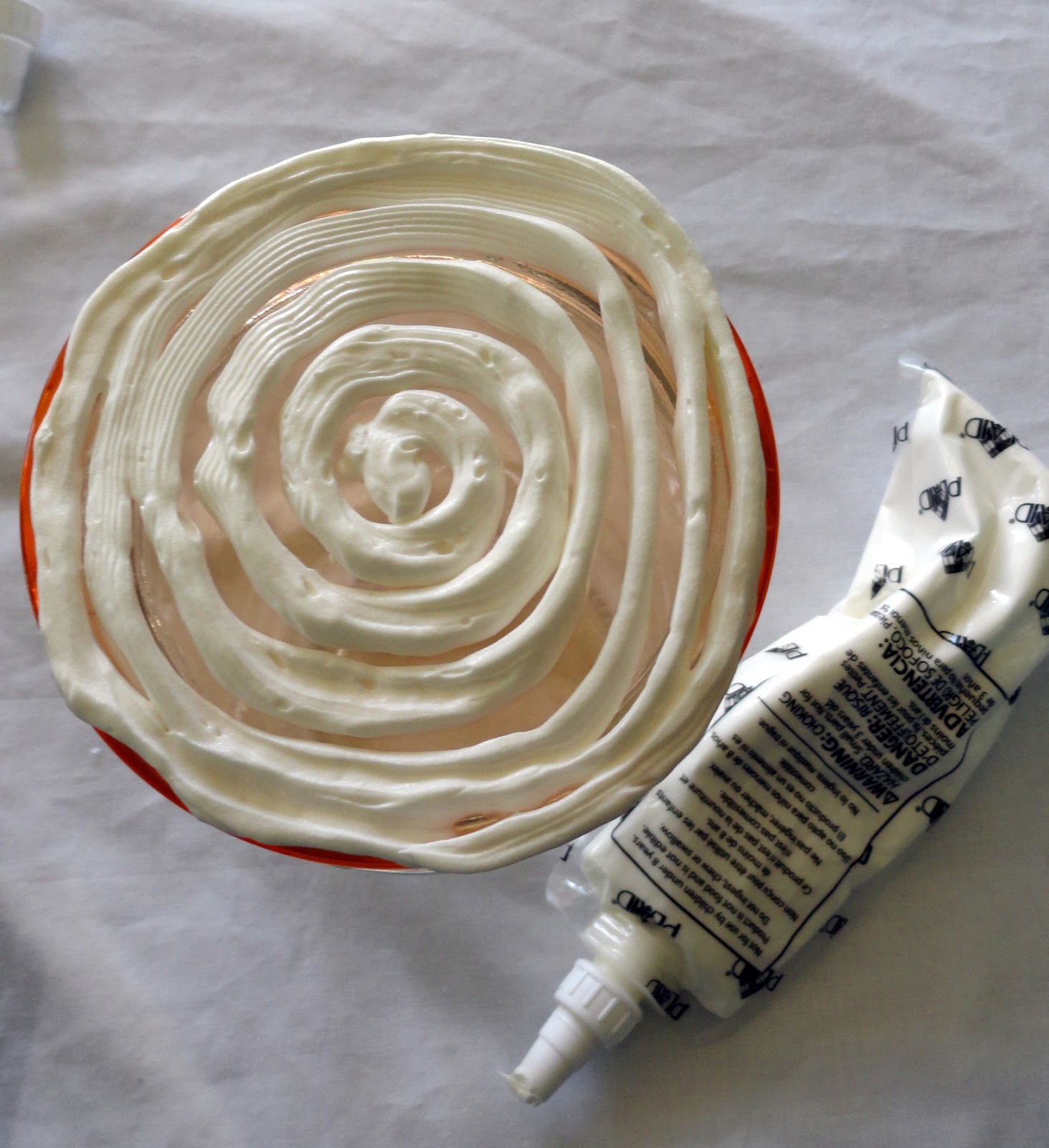 Sea glass jar using mod podge collage clay