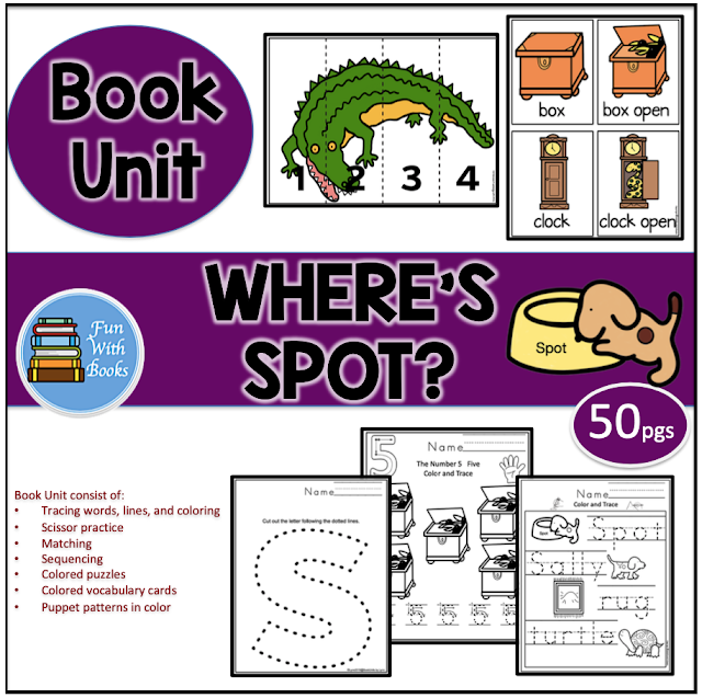 WHERE'S SPOT? TODDLER BOOK UNIT ~ Book Units by Lynn