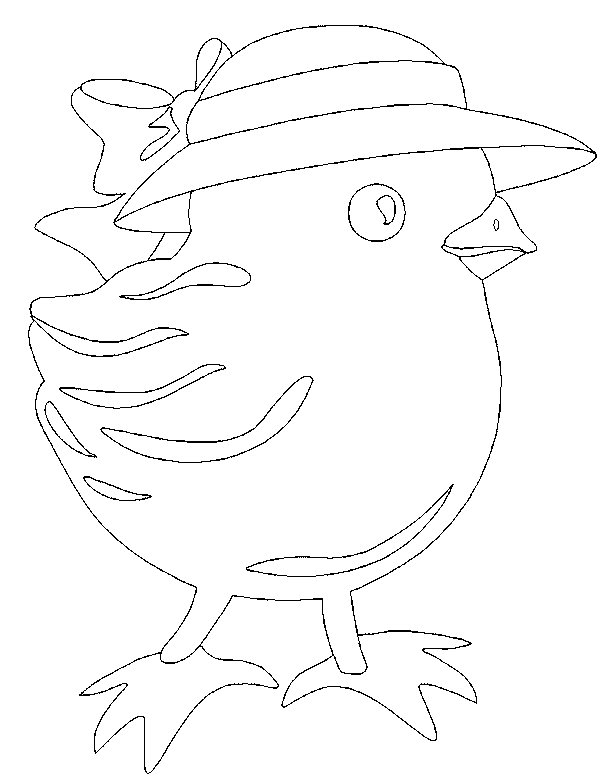 Stampa e colora: Pulcino Pio