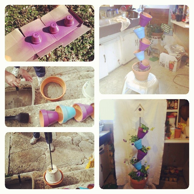 Sassy Kassy Sue: Tilted Flower pots!