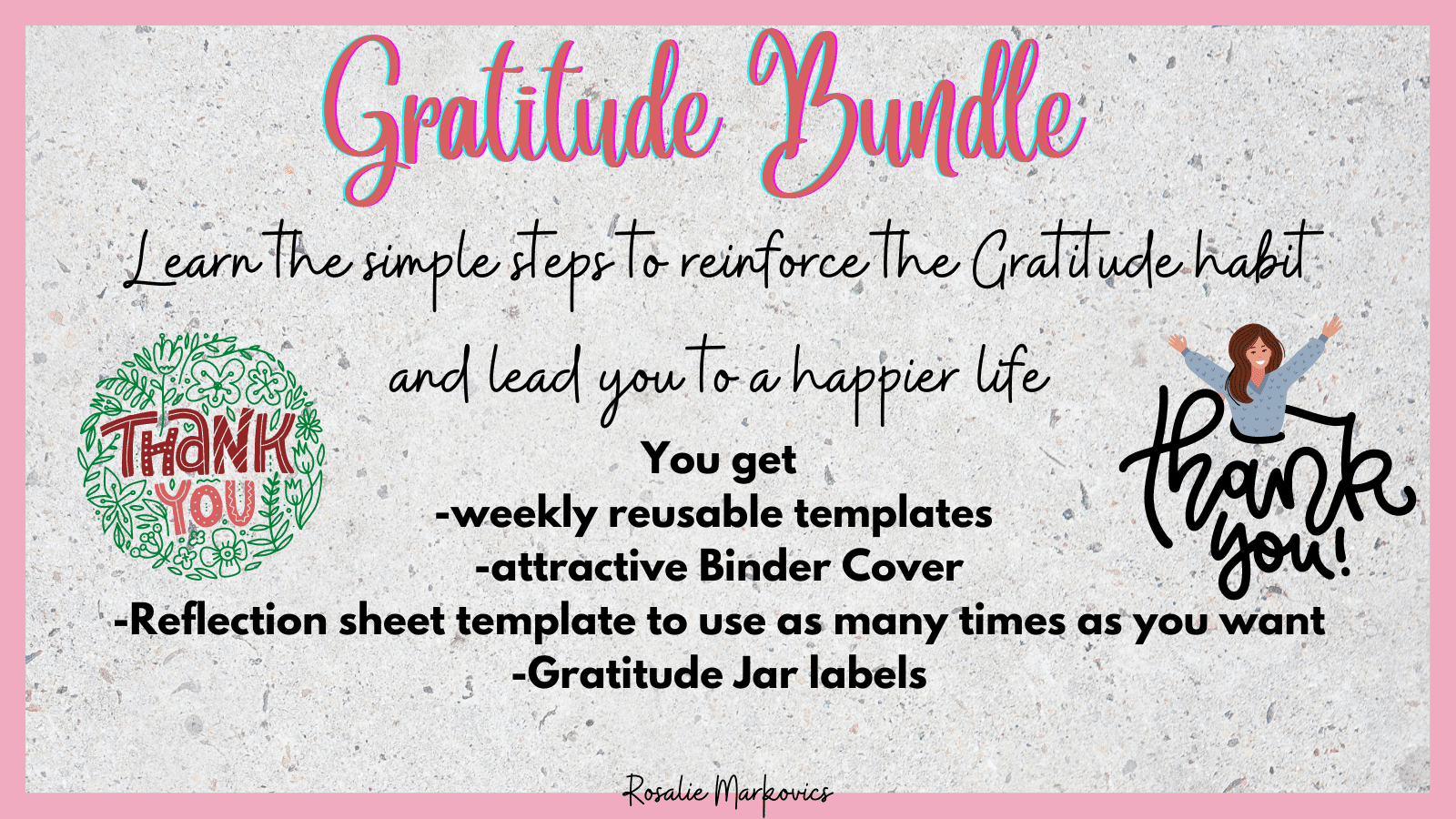 I have made a Gratitude Bundle to start your journey to a better life ...