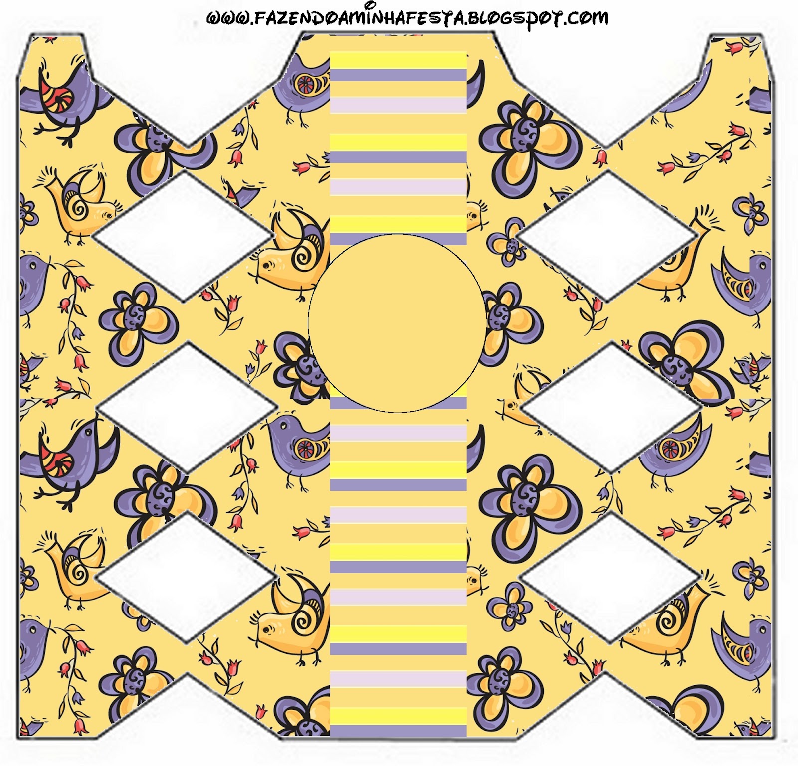 Purple Birds: Free Printable Boxes. - Oh My Fiesta! in english