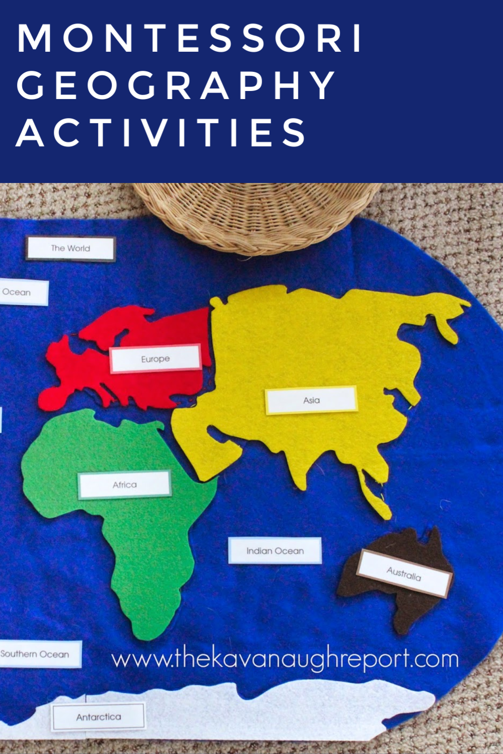 Montessori Geography Trays