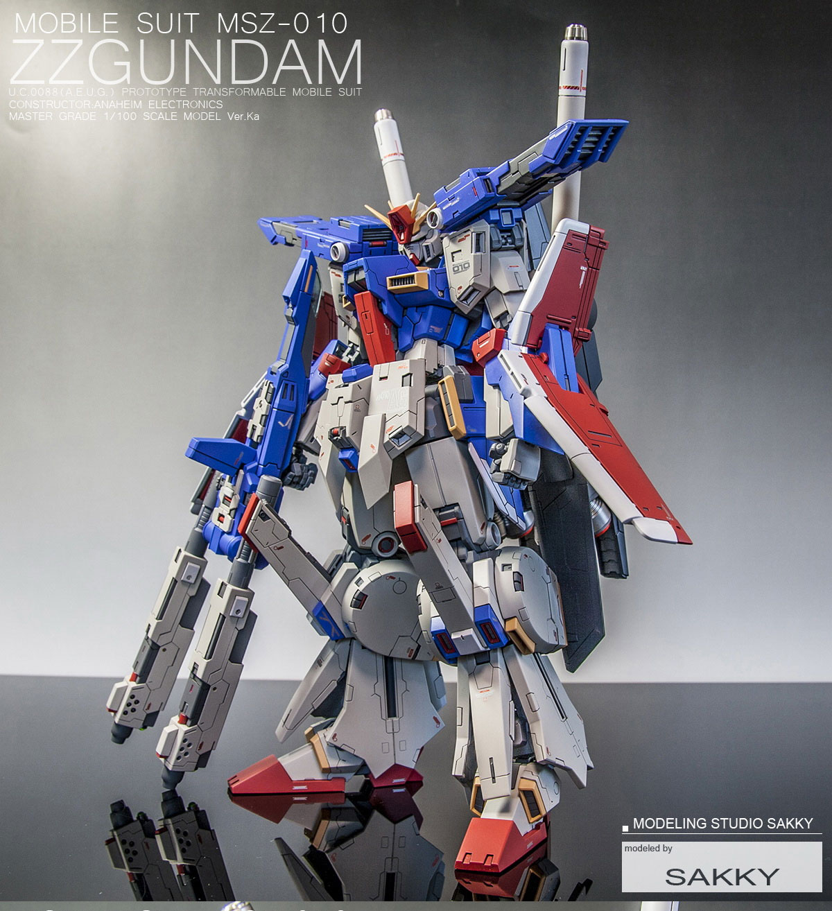 Custom Build: MG 1/100 ZZ Gundam Ver. Ka [Detailed]