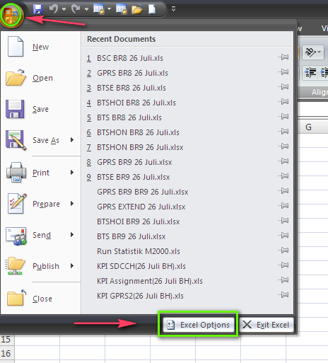 Mengenal Menu EXCEL OPTIONS - Popular Options - All About Tutorial