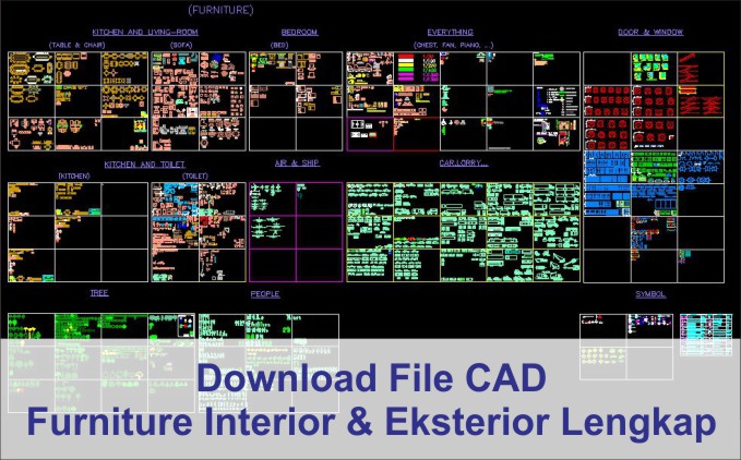 Download Block Furniture Interior dan Eksterior Lengkap File Autocad ...