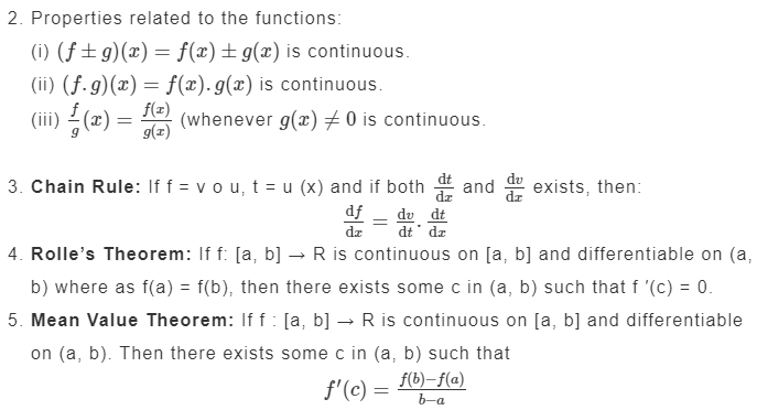 All Maths Formulas for Class 12