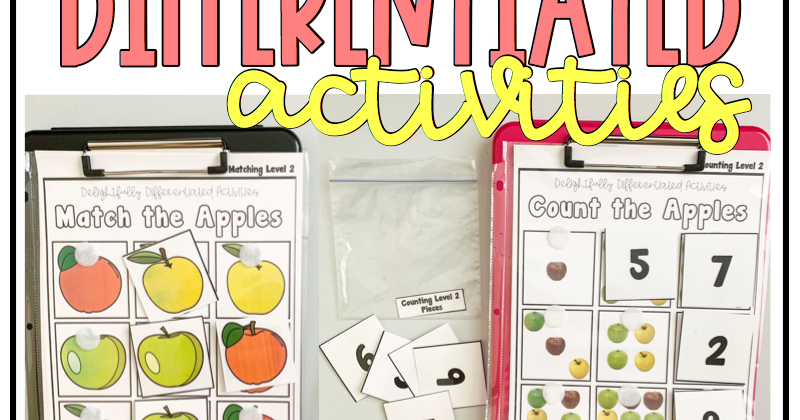 Delightfully Differentiated Activities: Apple Themed (FREEBIE ...