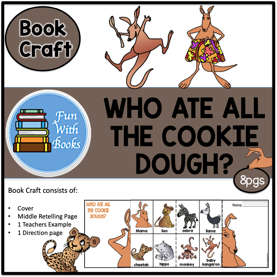 WHO ATE ALL THE COOKIE DOUGH? BOOK CRAFT ~ Book Units by Lynn