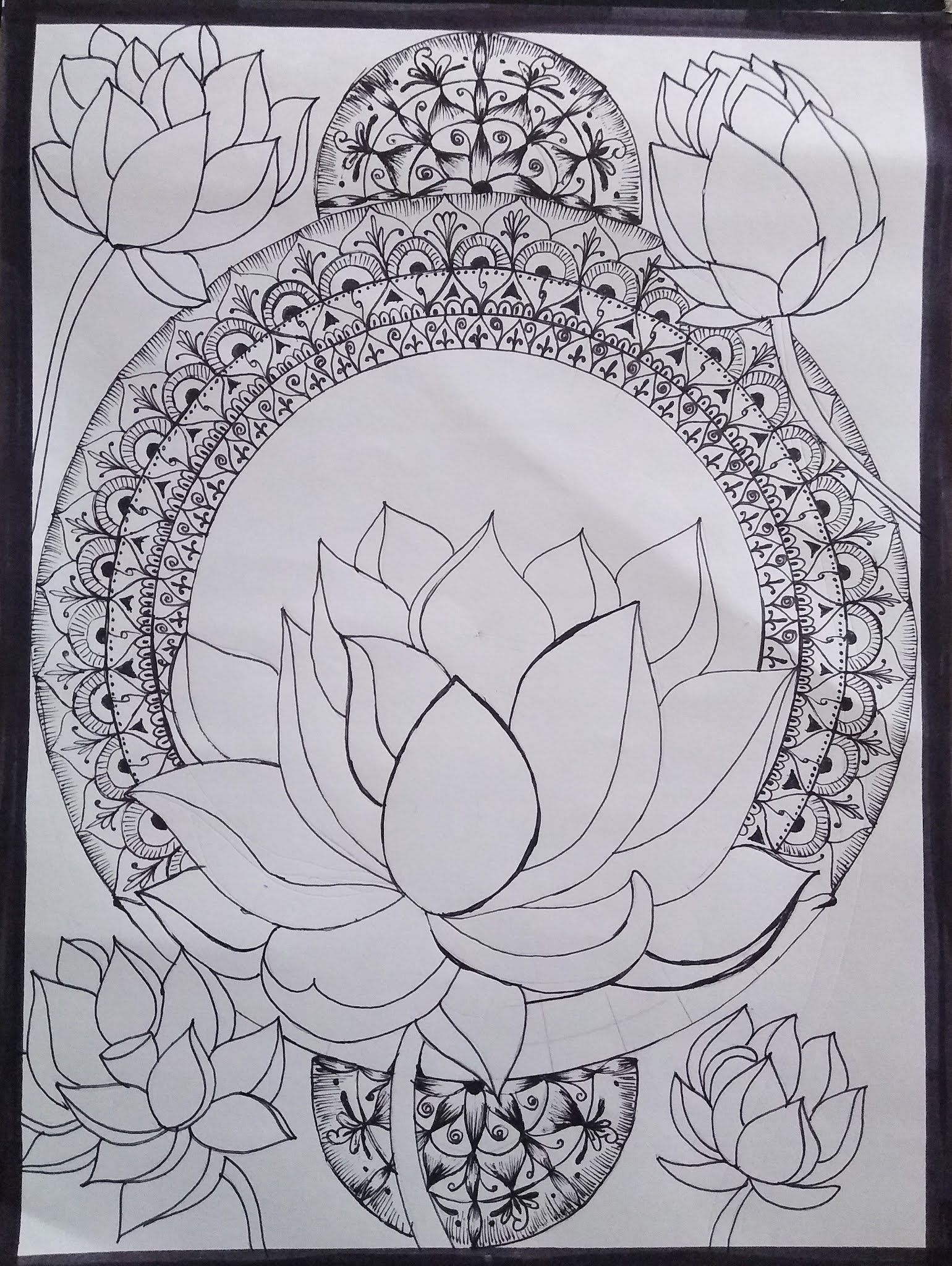 Mandala Art Drawing