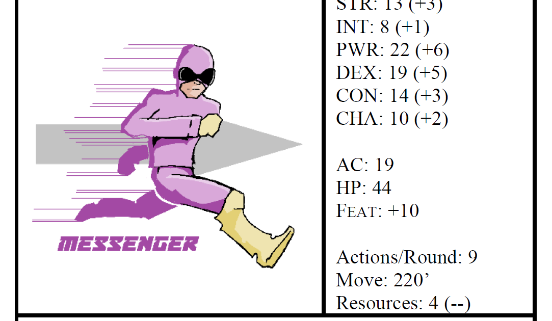 The Stalwart Age: Messenger Character Profile