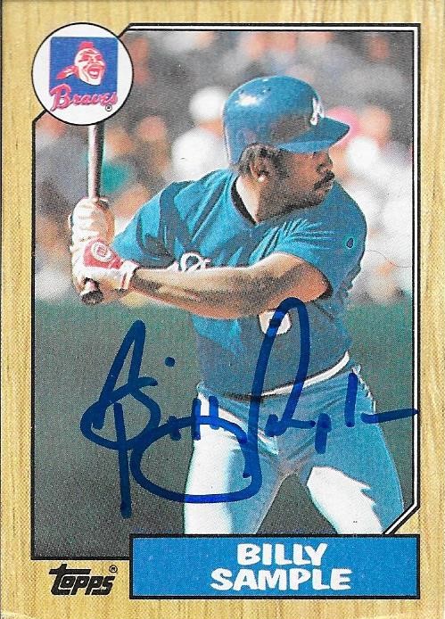 foul bunt: TTM Success - Billy Sample