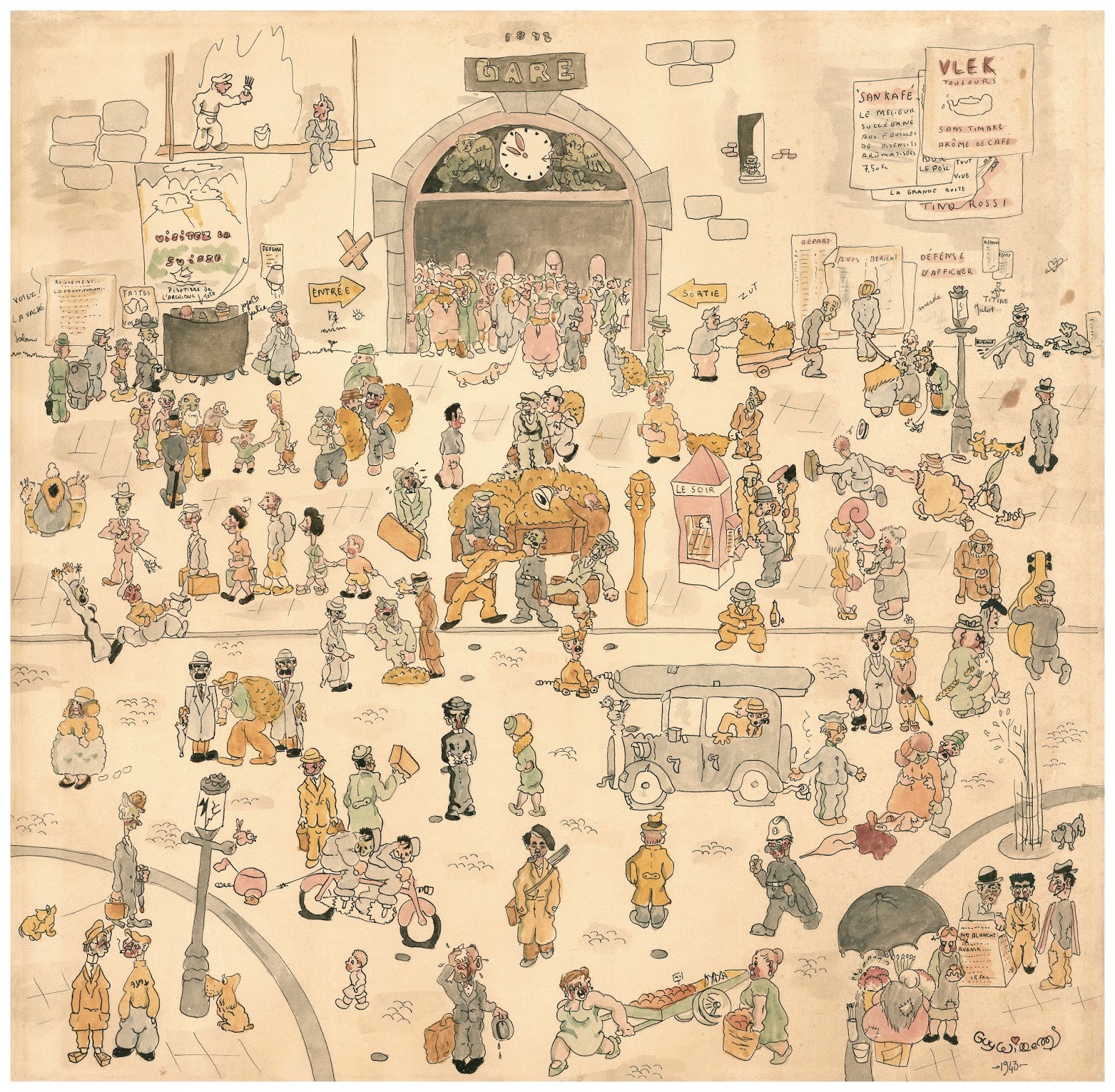 page officielle de Guy Bara Dessinateur: Guy Bara, 1943 dessin retrouvé ...