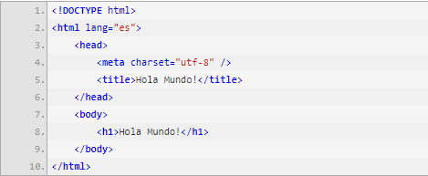 Estructura HTML