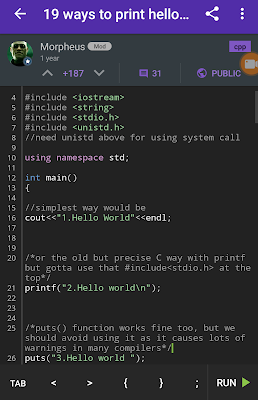 19 ways to print Hello World with C++