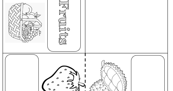 Fruits Mini Book Template