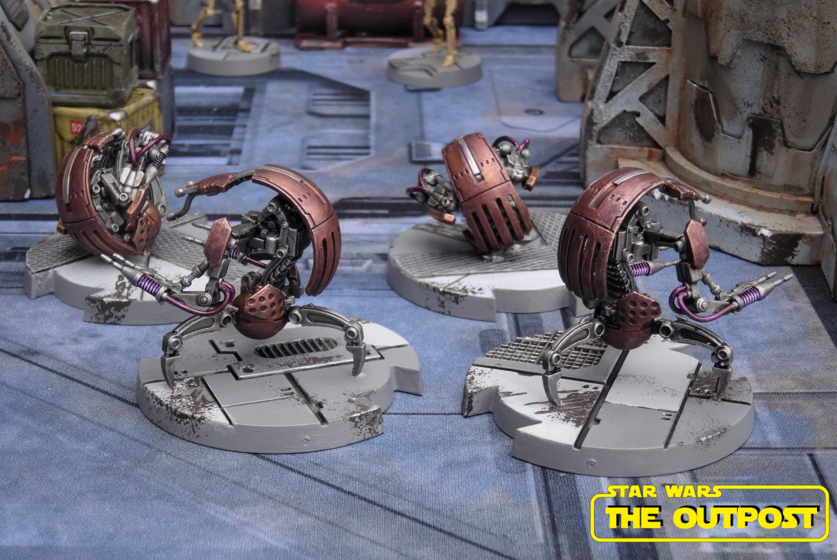 The Legion Outpost: Droidekas Painted