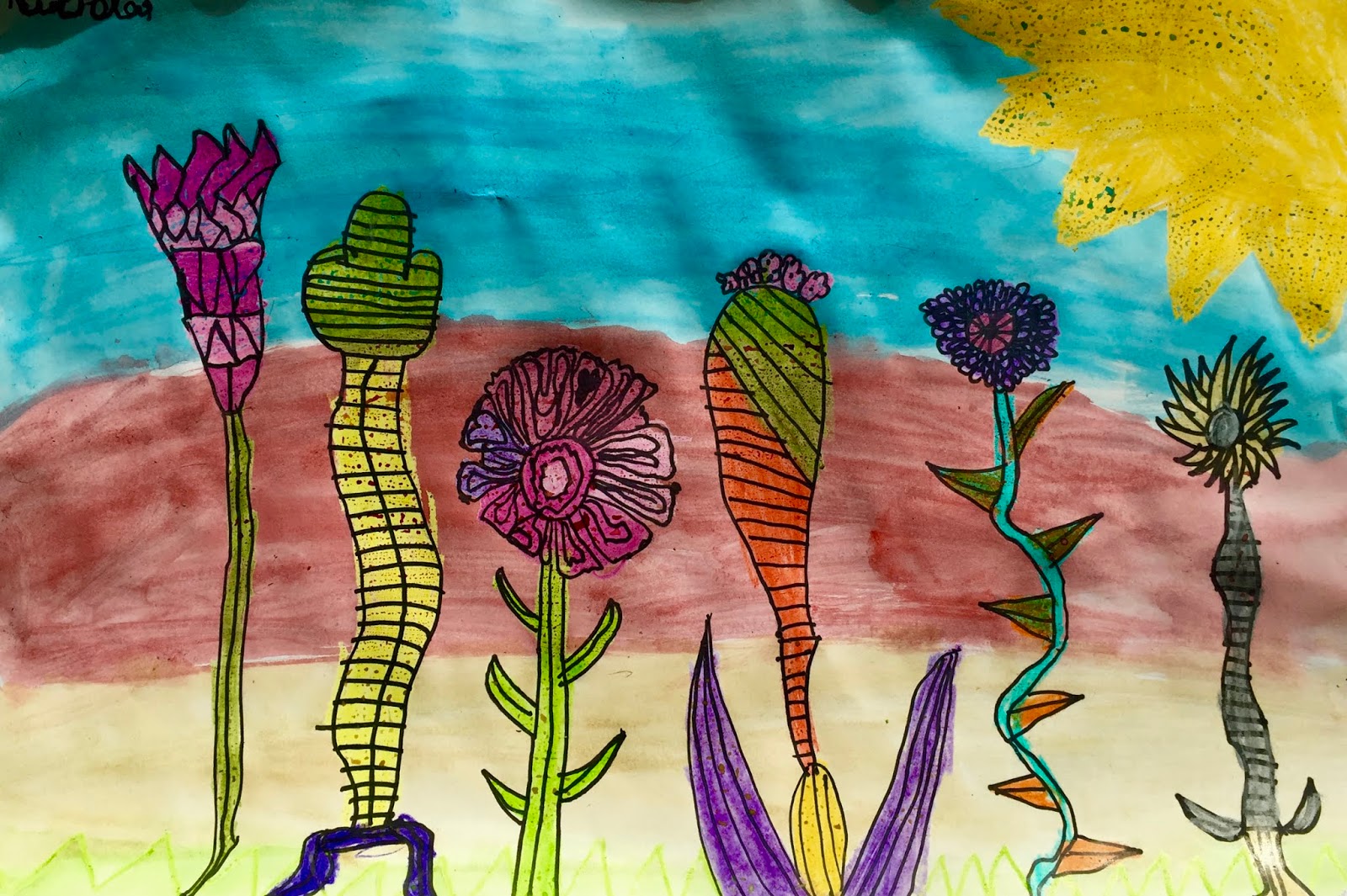 Expression of Imagination: Spring Flowers by Gr. 2