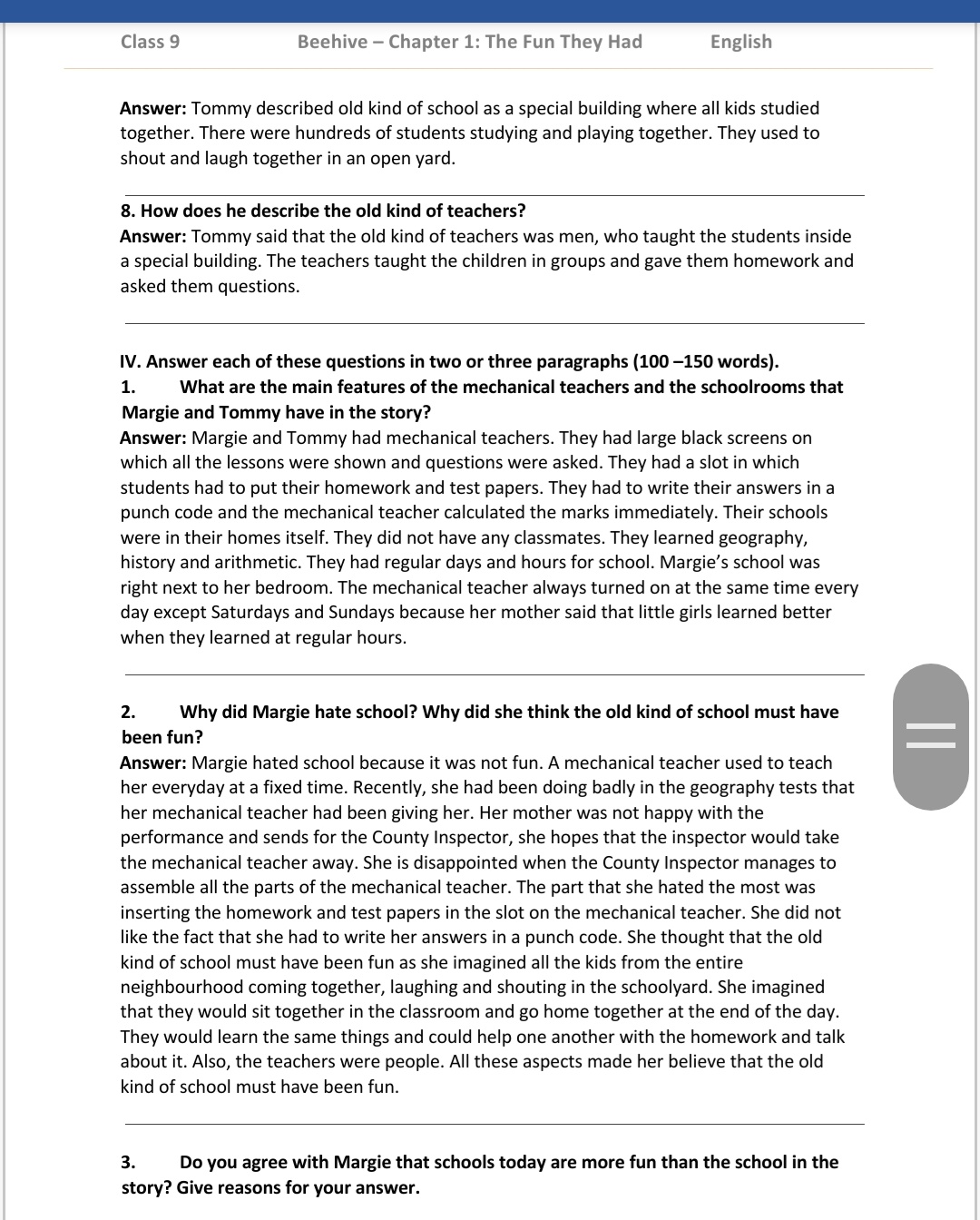 APSG: The fun they had... question and answers