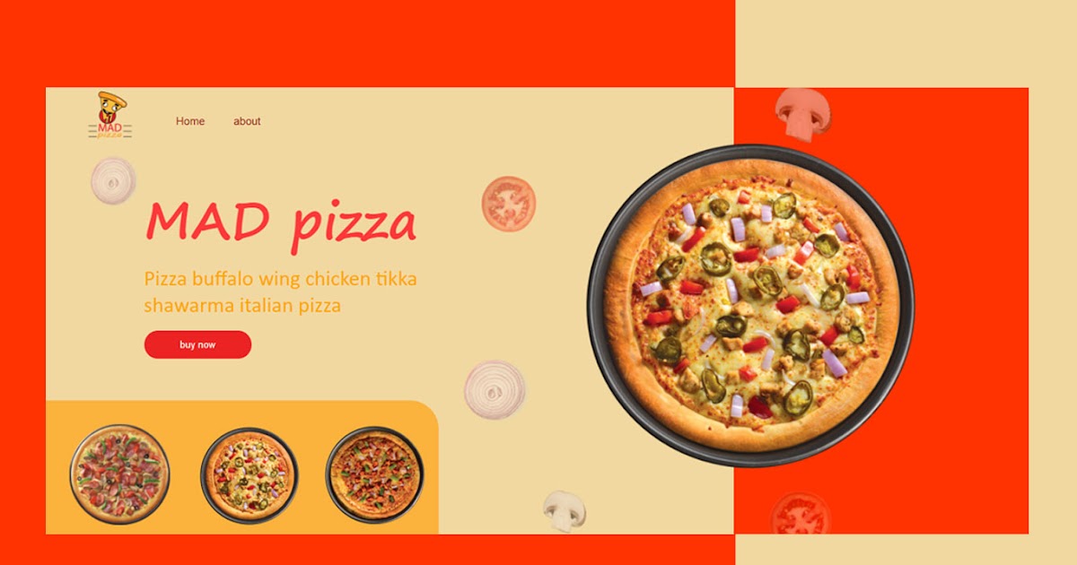 Create A Pizza Website Using HTML And CSS and GSAP| Page transition ...
