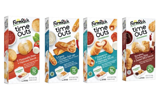 Farm Rich Launches New "Time Out" Frozen, Microwavable Single-Serve Snacks