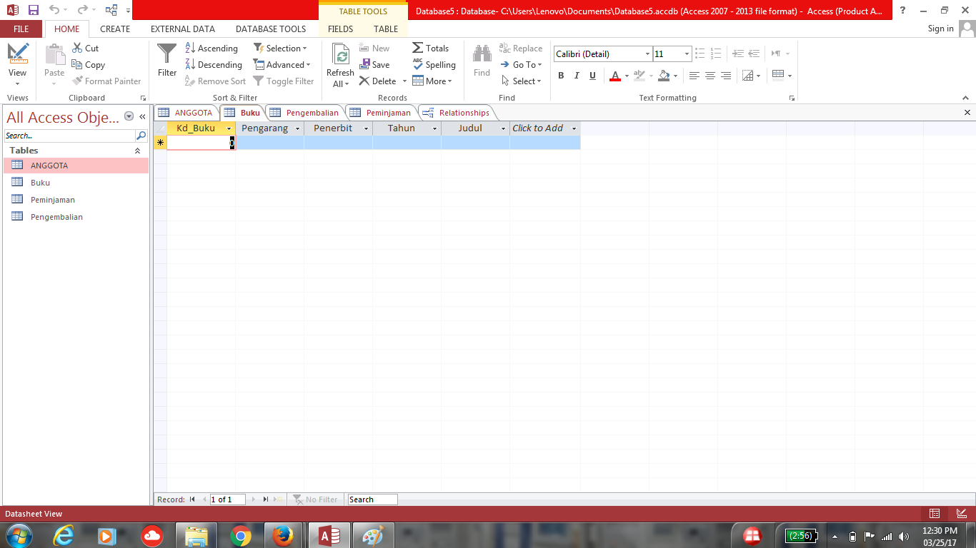 DATABASE PERPUSTAKAAN DAN RELATION ~ BLOG PEMBELAJARAN
