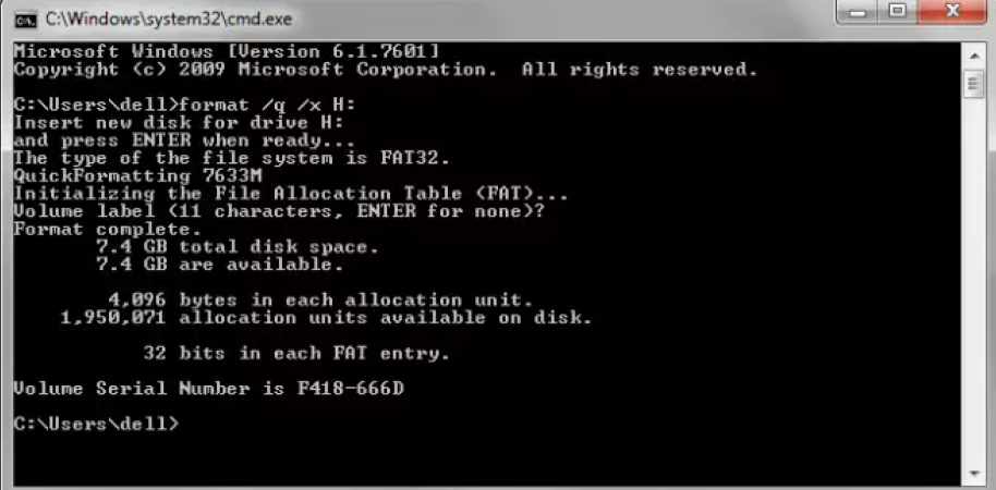 How to Format Pen Drive Using Command Prompt in Windows