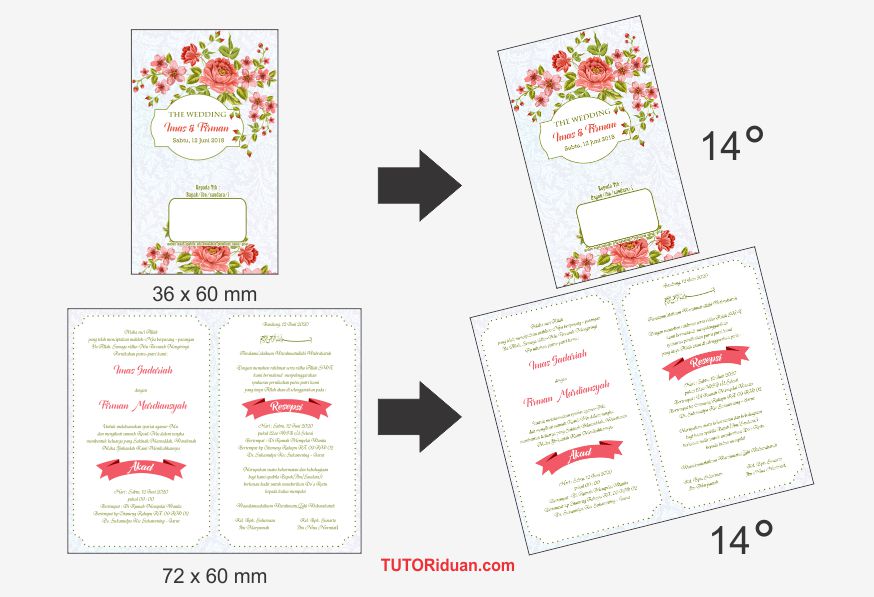 Free 4 Mockup Undangan Pernikahan Format CorelDraw (Free CDR ...