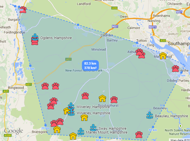 Alabama Rot (CRGV) Research Log by Chris Street: Clusters of Alabama Rot?