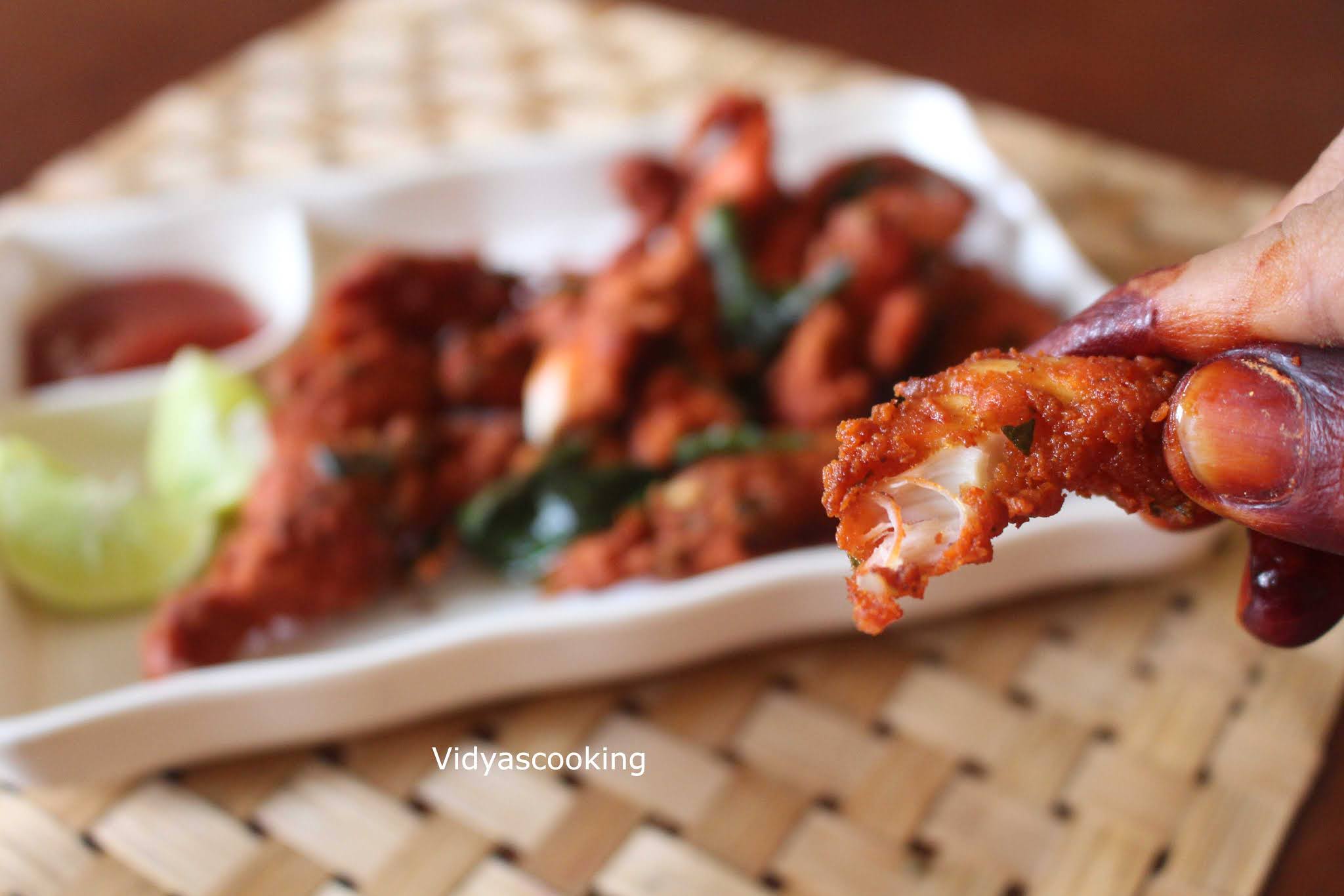 Chicken Pakoda Recipe ( Masala Chicken Fritters)