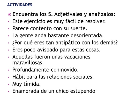 NABUAULA: SINTAGMA ADJETIVAL