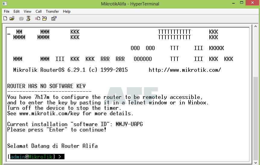 LOGIN MIKROTIK MENGGUNAKAN PUTTY, CENTOS7, HYPERTERMINAL, TELNET ...