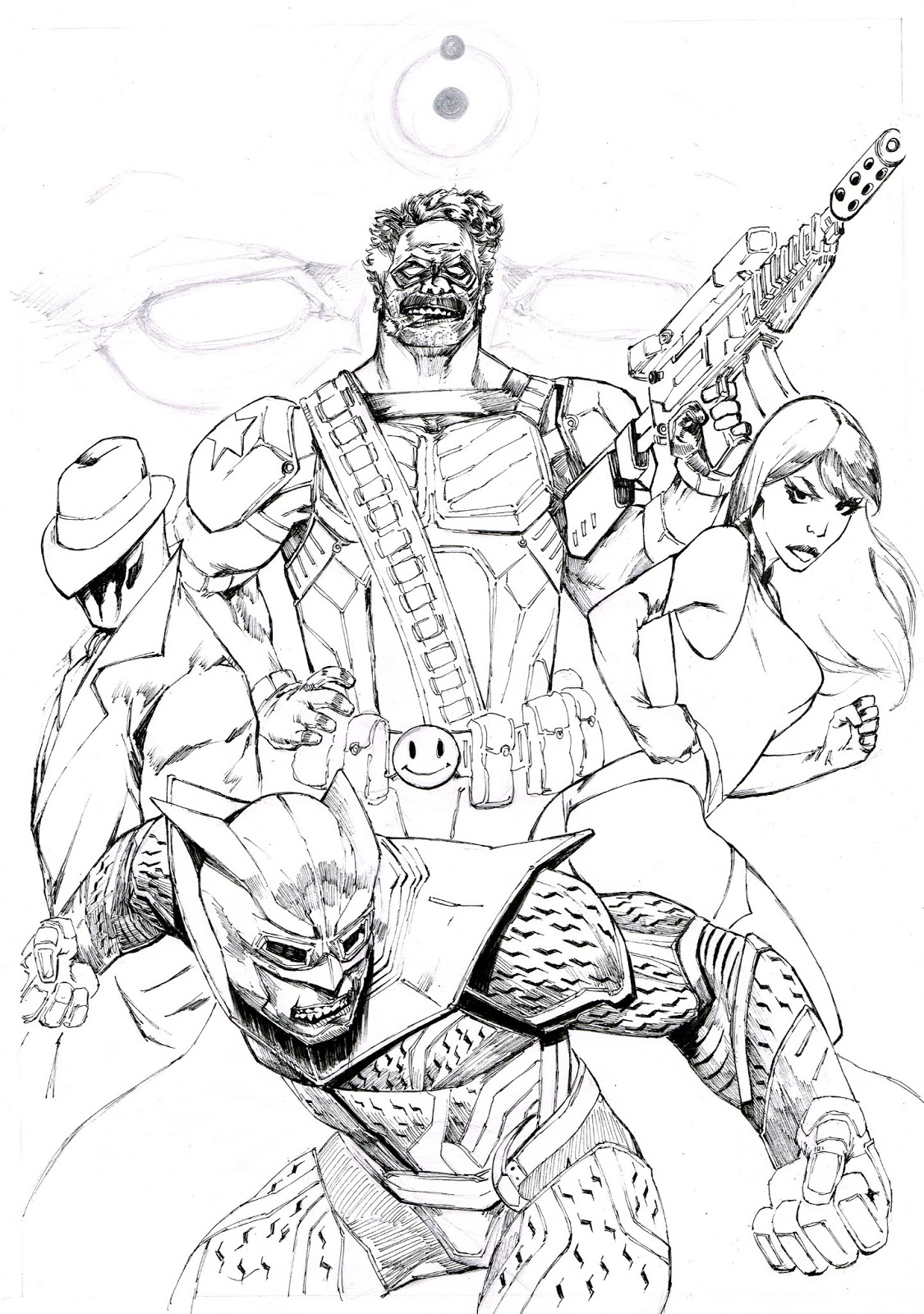 Watchmen Coloring Pages Sketch Coloring Page