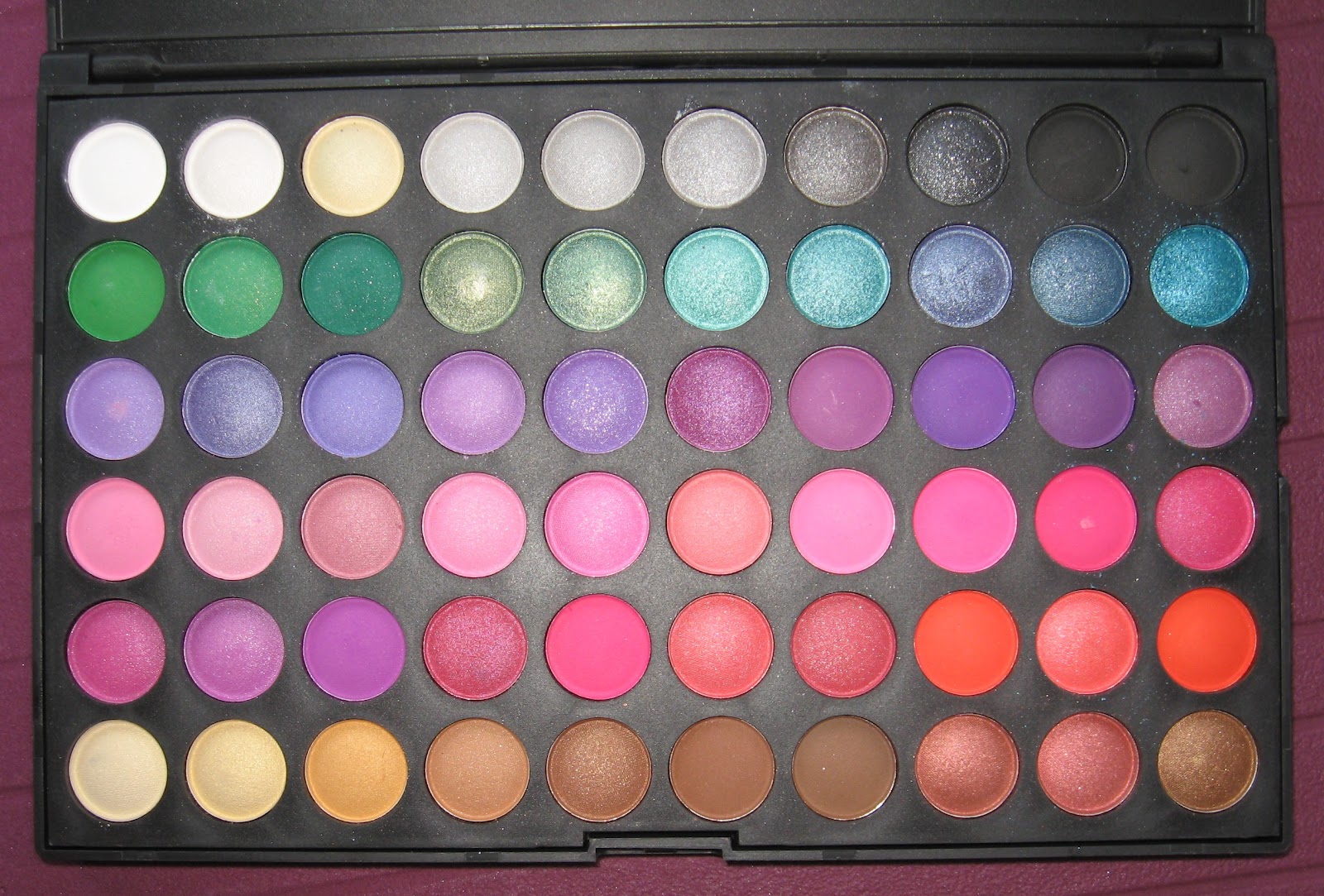 The Glow Down: 120 Eye Shadow Palette Review