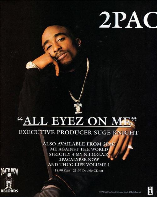 Ebonical Collaboration Volume Ⅱ 2pac All Eyez On Me Promotion Poster
