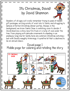 IT'S CHRISTMAS, DAVID! BOOK CRAFT ~ Book Units by Lynn