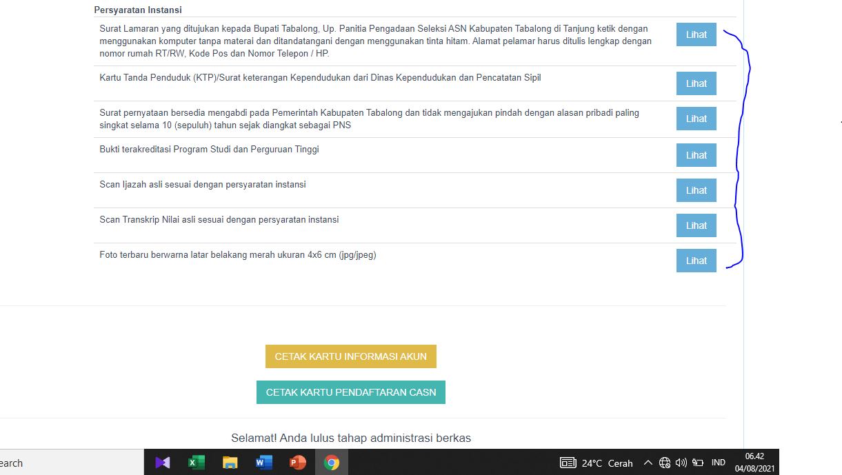 Cara Mencek Apakah Kamu Lulus Seleksi Administrasi Berkas CPNS 2021 ... Cara Mencek Apakah Kamu Lulus Seleksi Administrasi Berkas CPNS 2021 ...