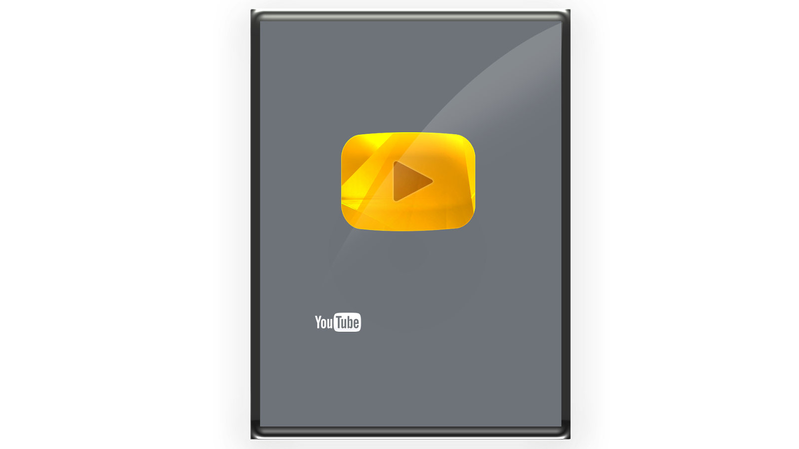 Placa YouTube Em PNG - ARTE PLAY